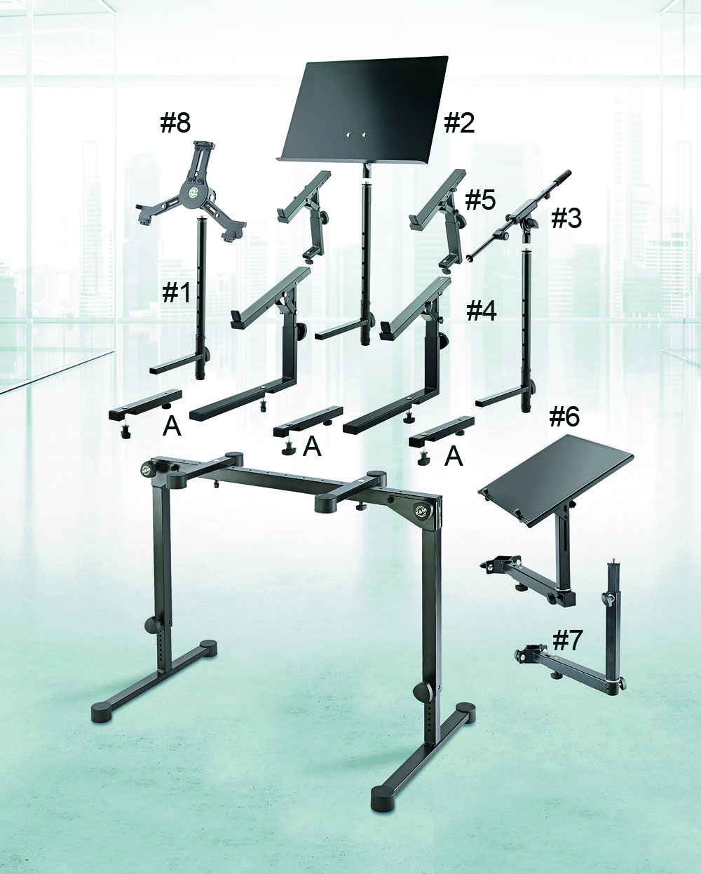 Discover the world of the »Omega« table-style keyboard stands - König ...